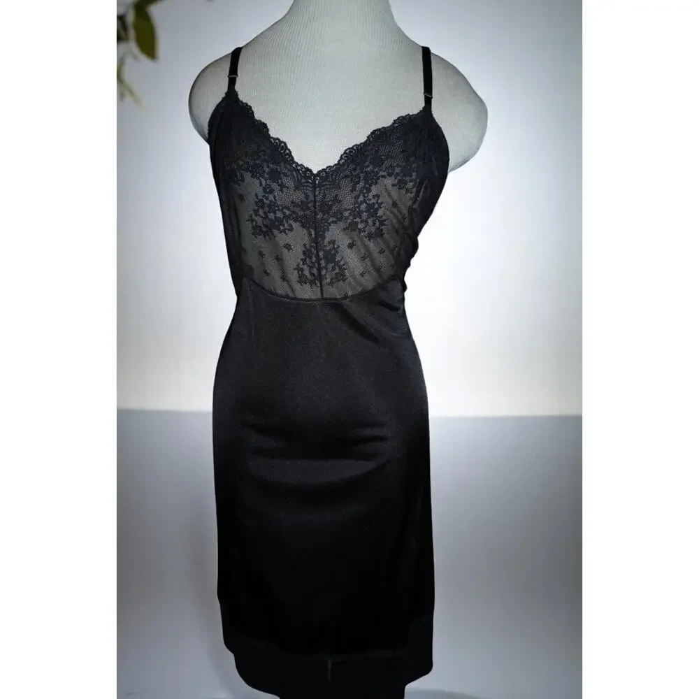 Vanity Fair | Intimates & Sleepwear | Y2k Sheer Lace Slip Dress Vintage ...